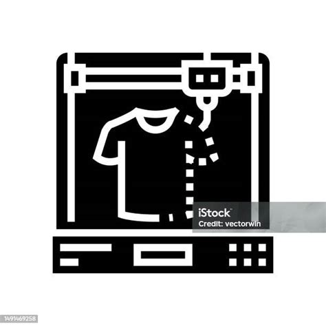 3d 인쇄 된 옷 미래 기술 글리프 아이콘 벡터 일러스트 레이션 0명에 대한 스톡 벡터 아트 및 기타 이미지 0명 과학 데이터 Istock