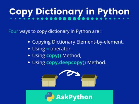 Как создать копию словаря python