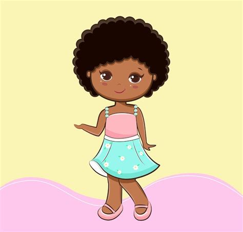 Premium Vector Cartoon Cute Girl Illustration Premium Vector