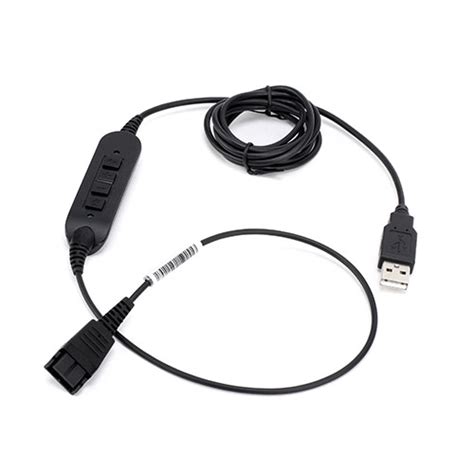 Armor QD To USB Adapter With Inline Controls Jabra Compatible