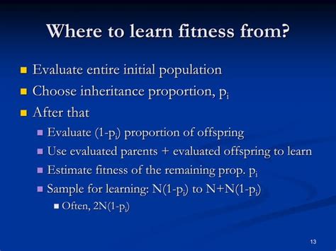 Fitness Inheritance In The Bayesian Optimization Algorithm Pdf