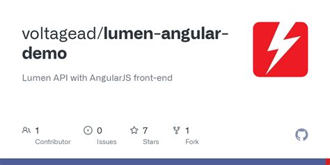 Github Voltageadlumen Angular Demo Lumen Api With Angularjs Front End