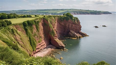 멋진 물과 땅을 배경으로 한 장엄한 붉은 절벽 절벽 배경 굉장히 멋진 배경 낭떠러지 배경 이미지 Hd 절벽 굉장히 멋진 낭떠러지 배경 사진 무료 다운로드