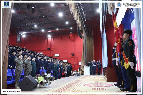 Монгол Улсын цэргийн тангараг өргөх ёслол боллоо Дотоод хэргийн их сургуулийн харьяа Ахлагчийн