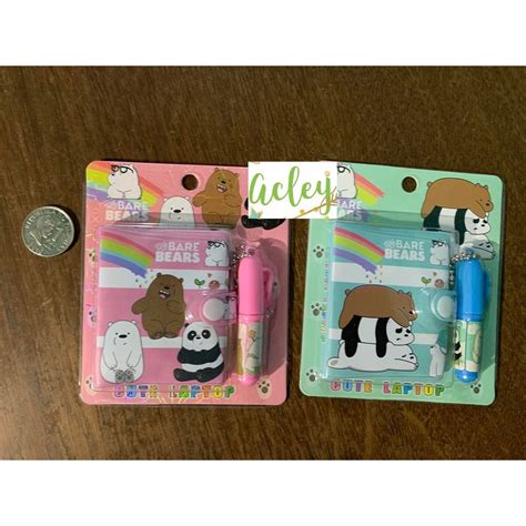 Panda Bears Wbb Mini Notebook With Pen Shopee Philippines