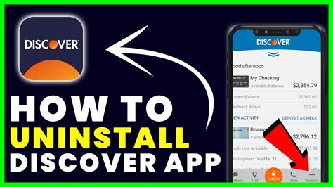 How To Uninstall Discover App How To Remove Discover Banking App Youtube