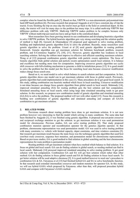 Hybrid Genetic Algorithms And Simulated Annealing For Multi Trip