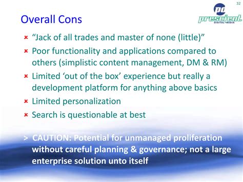 Sharepoint Pros And Cons 2007 2010 Pptx