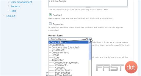 Create Menus In Drupal