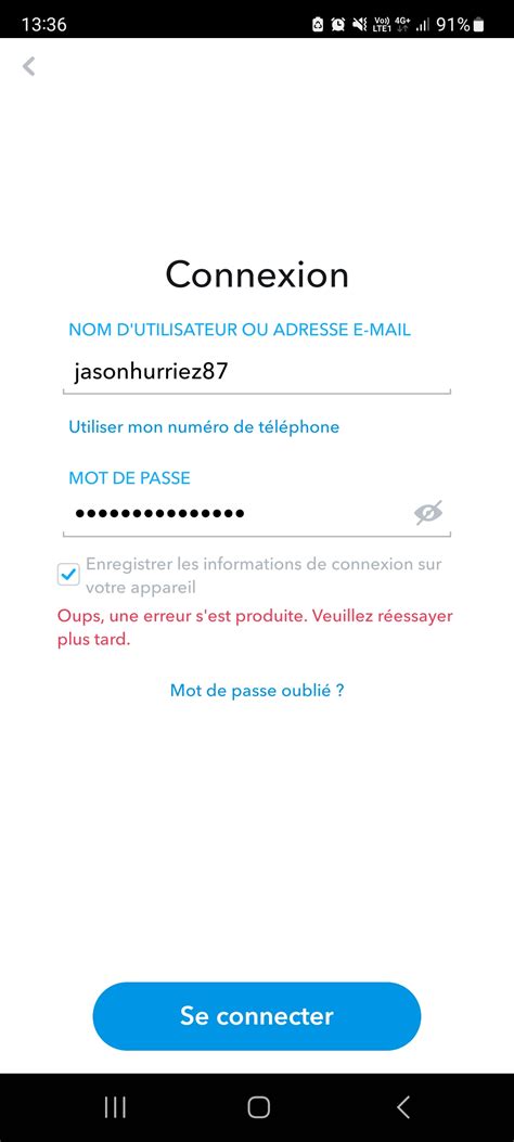 Bug ERREUR CONNEXION Issue Rhunk SnapEnhance GitHub