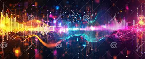 In The Realm Of Cyberspace A Digital Data Pattern Creates An Abstract Network Surface