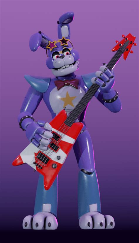 Glamrock Bonnie Model By Me R Fivenightsatfreddys