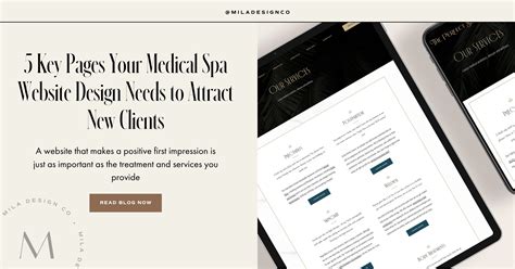 5 Must Have Med Spa Website Pages Mila Design Co