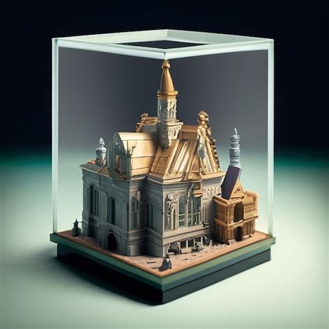 Premium Ai Image Model In Glass Dome