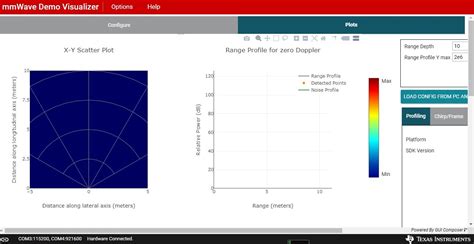 AWR BOOST ODS CONFIG ARE SUCCESSFULLY SENT TO THE DEVICE BUT NO OUTPUT IS SHOWN Sensors