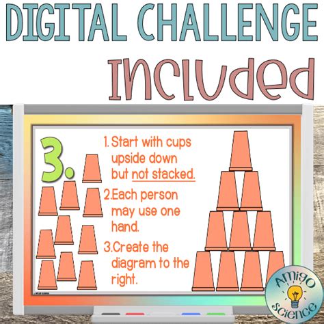 cup stacking challenge team building stem activity amigo science