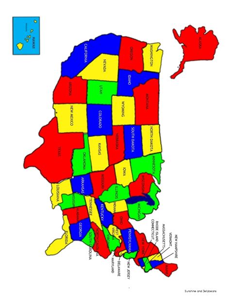 Us Map With Capitals Printable Free Printable Map
