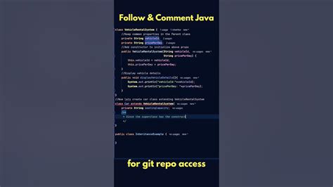 Inheritance Real Time Implementation Java Oops Concepts Java Interview Java Oops