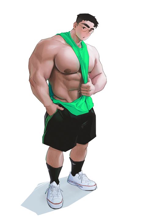 Rule 34 Abs Bara Tiddies Bara Tits Beefy Big Pecs Buff Converse Daddy Dark Hair Glasses Gym