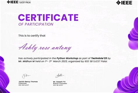 Pythonprogramming Pythonworkshop Ashly Rose Antony