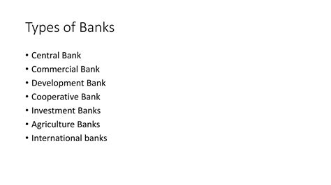 Types Of Banks And Role Re41 Bankspptx