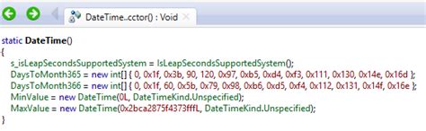 c why datetime minvalue and datetime maxvalue are not const stack