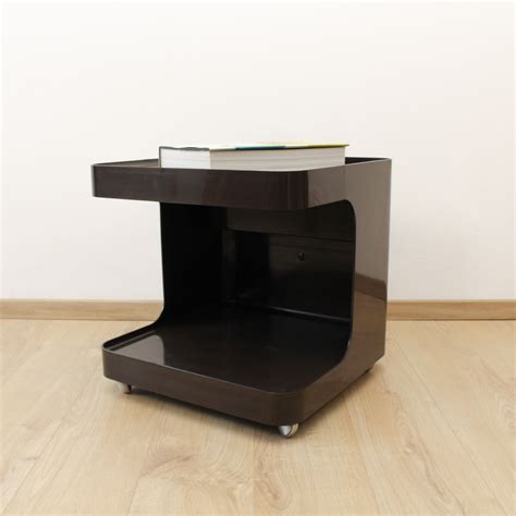 Brown Rolling Cube Side Table Game By Marcello Siard For Longato 230617