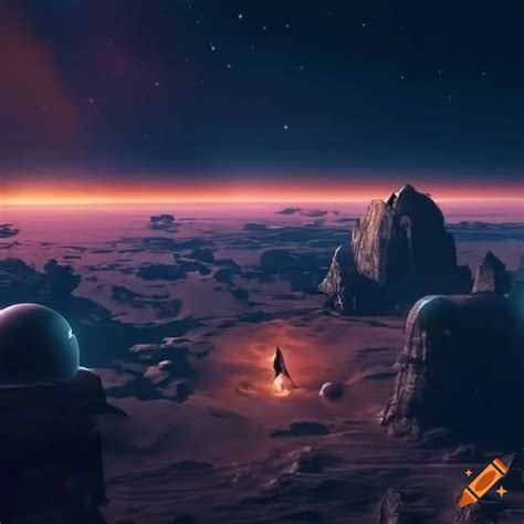 A Sci Fi Planetary Landscape