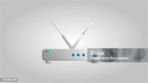 흰색 배경에 와이파이 및 안테나와 흰색 현대 강력한 새로운 인터넷 모뎀 라우터 벡터 일러스트레이션 0명에 대한 스톡 벡터 아트 및 기타 이미지 Istock