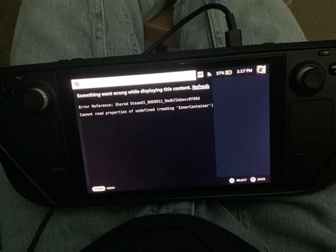 Is Anyone Else Getting This Error Message After Updating Rsteamdeck