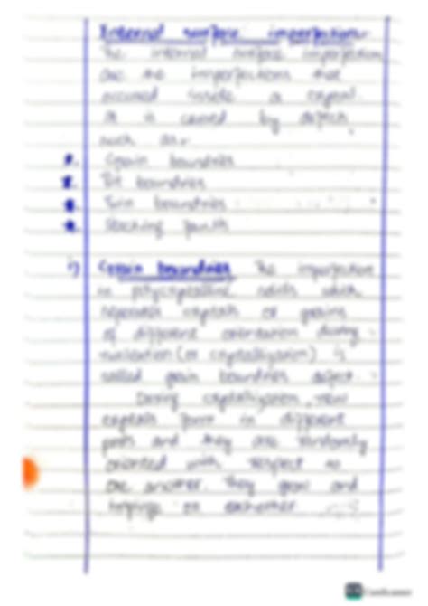 Solution Surface Or Planar Defects In Crystal Structure Classification With Explanation Of