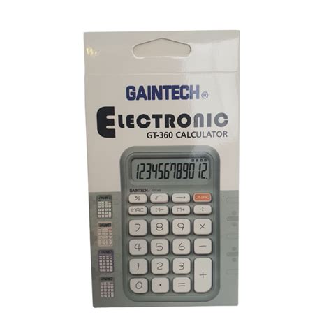 Gaintech Electronic Calculator Gt 360 Shopee Malaysia