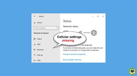 Cómo solucionar la opción celular que falta en Windows 11