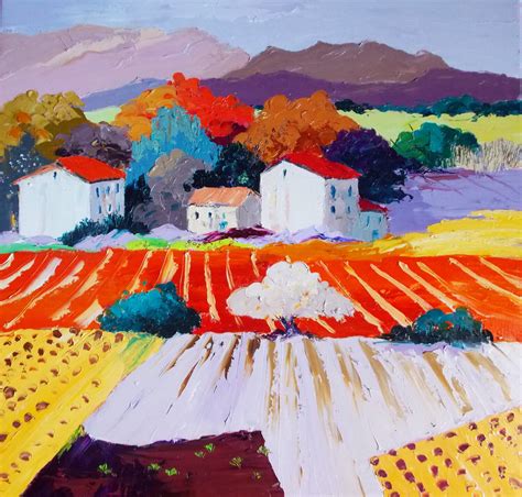 Le Hameau By Michèle Ulmann 2022 Painting Oil On Linen Singulart