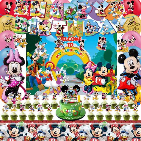 Mickey Mouse Clubhouse Party Supplies 1st Birthdya Mickey Mouse
