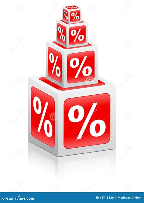 Percent Point Stock Vector Illustration Of Market Build 18718826