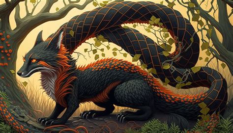 Magical Python And Foxes By Kasperz3r0 On Deviantart