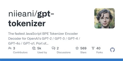 Github Niieanigpt Tokenizer The Fastest Javascript Bpe Tokenizer