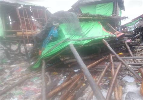 ဆိုင်ကလုန်းမုန်တိုင်း မိုခါ Mocha ဝင်ရောက်တိုက်ခိုက်မှုကြောင့် ပျက်စီးမှုများဖြစ်ပေါ်ခဲ့သည့