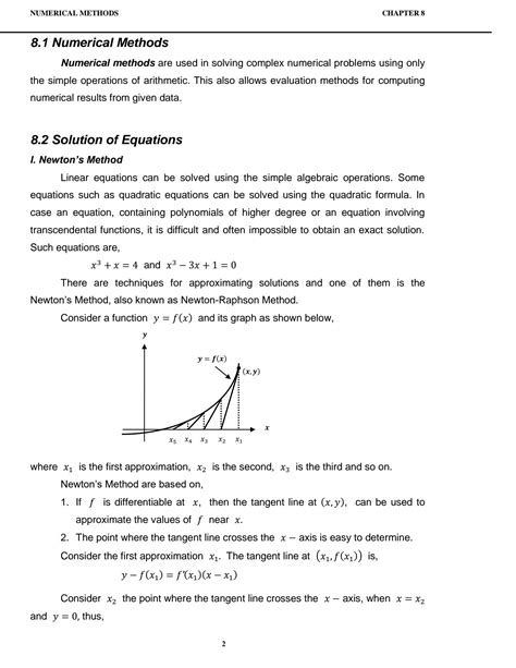 Solution Numerical Methods Complete Lecture Notes And Sample Problems