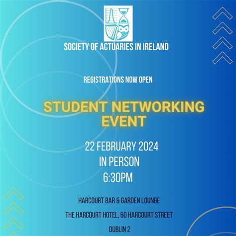 Student Networking Event Society Of Actuaries In Ireland