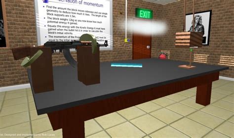 Interactive 3d Simulation Finding Muzzle Velocity Of Ak 47 Shell