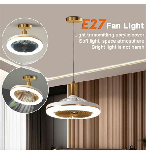 Led 조명 실링팬 천장 선풍기 음소거 원격 제어 샹들리에 천장 벽 팬 램프 가정용 천장 팬 조명 티몬