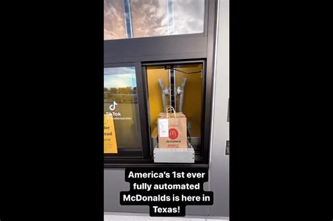Americas First Fully Automated Mcdonalds Comes To Texas