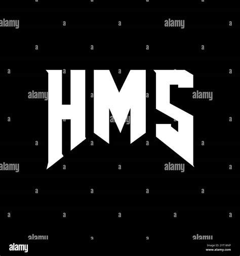 Hms Letter Logo Design For Technology Company Hms Logo Design Black