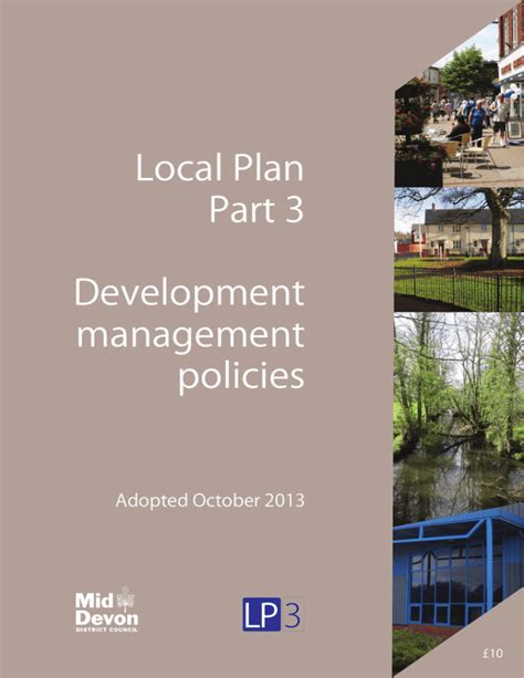 Local Plan Part 3 Development Management Policies