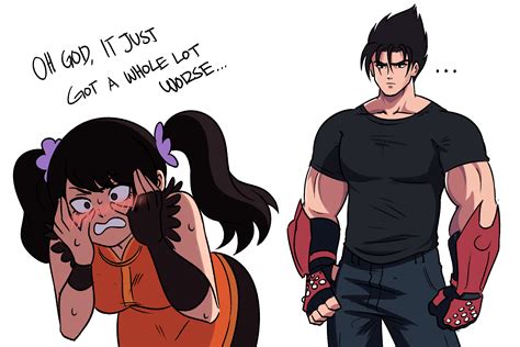 Kazama Jin And Ling Xiaoyu Tekken Drawn By Tina Fate Danbooru