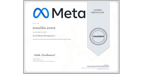 Sonalika Arora On Linkedin I Just Completed The Course Social Media Management And Am Now One Step