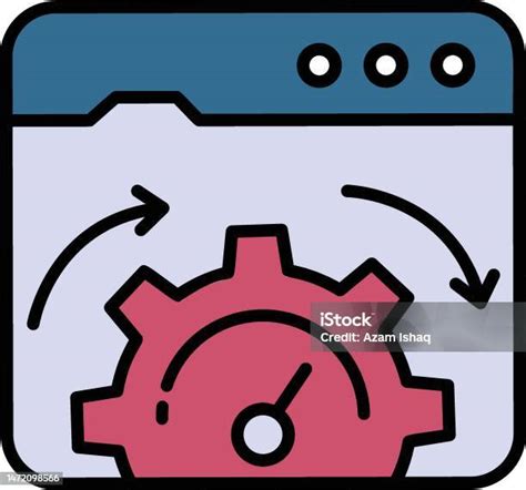 빠른 로딩 페이지 가속기 벡터 아이콘 디자인 Seo 및 디지털 마케팅 기호 웹 호스팅 및 도메인 스톡 일러스트레이션 웹 사이트