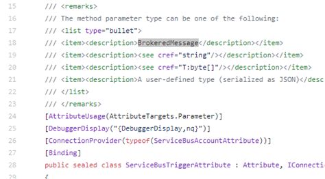 Servicebustriggerattribute And Brokeredmessage · Issue 20 · Azureazure Functions Servicebus
